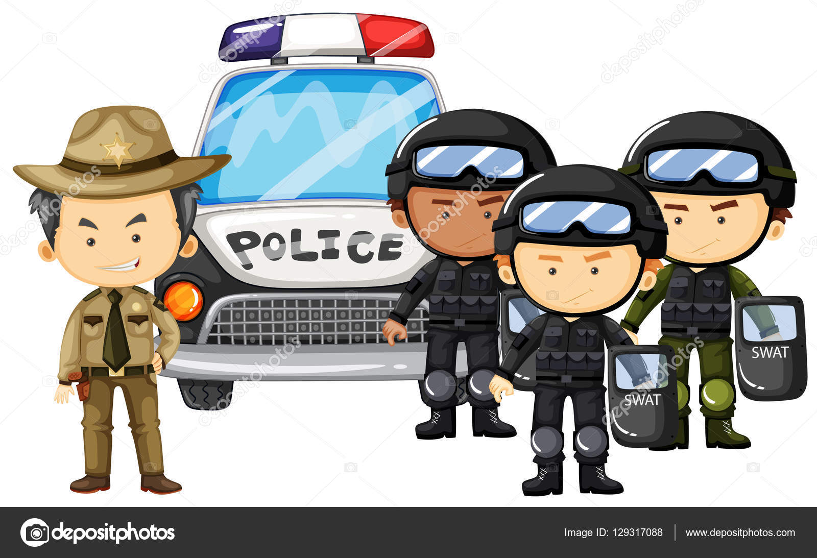 Swat Team Uniform Drawing