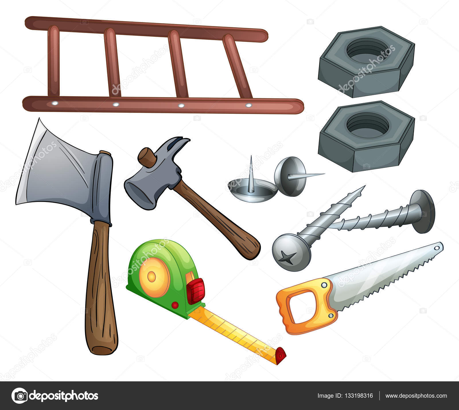 Different types of construction tools Stock Vector Image by ...