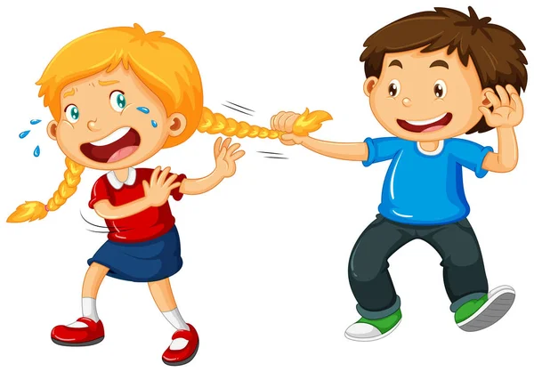 Vectores de stock de Jalando el cabello, ilustraciones de Jalando el ...