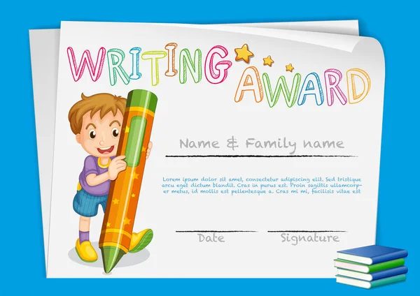 Writing award, Royalty-free Writing award Vector Images & Drawings ...