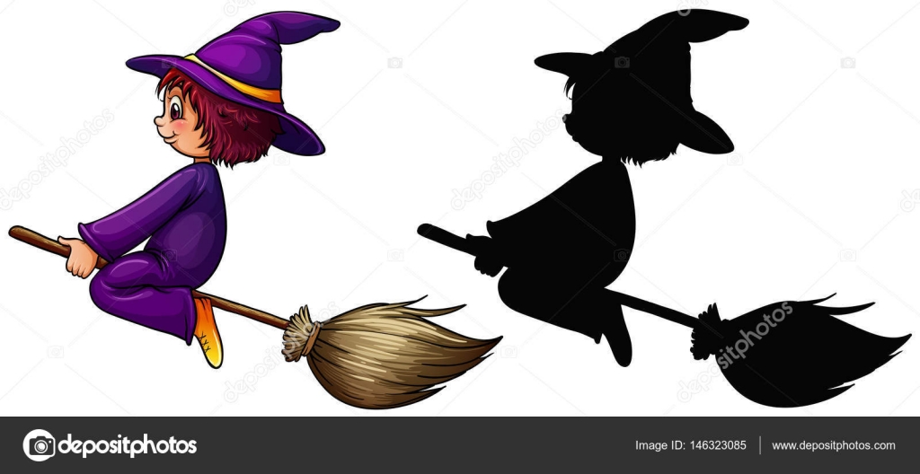 Bruja En Escoba Completa