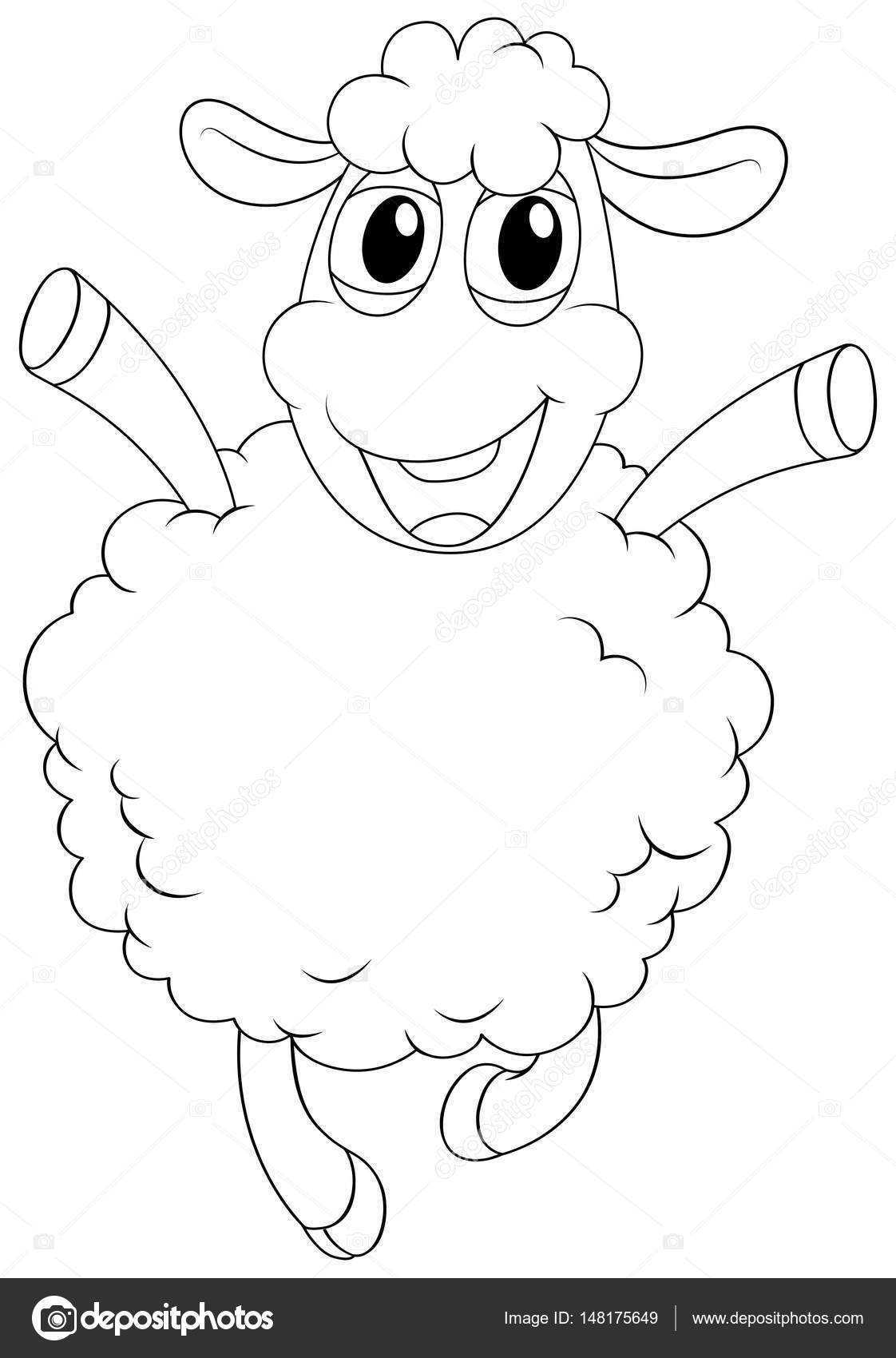 Animal outline for sheep Stock Vector Image by ©interactimages #148175649