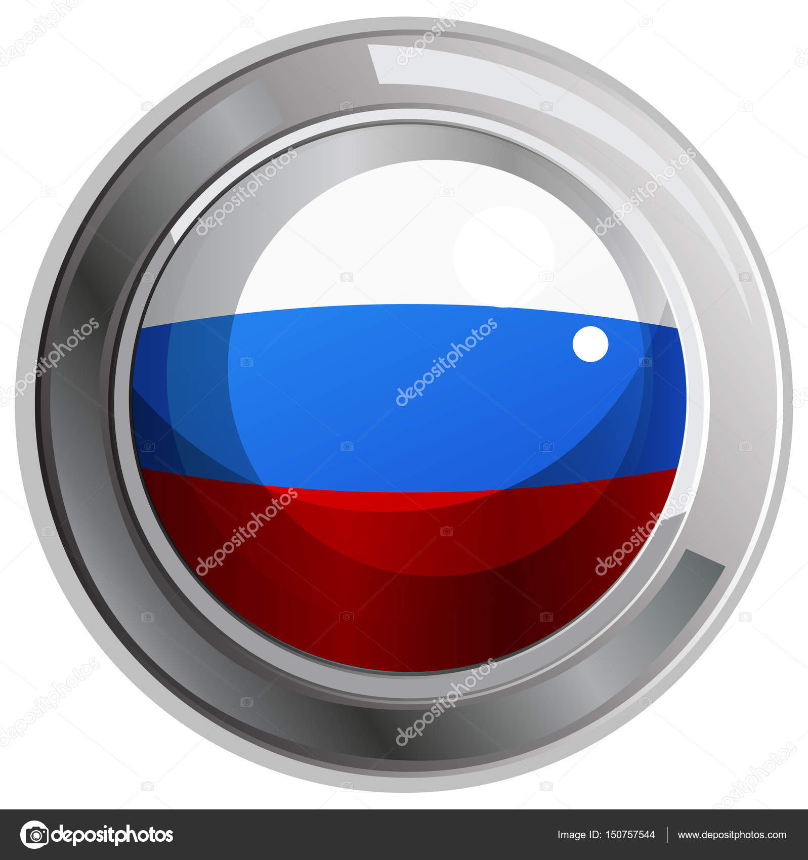 Round icon for Russia flag Stock Vector by ©interactimages 150757544