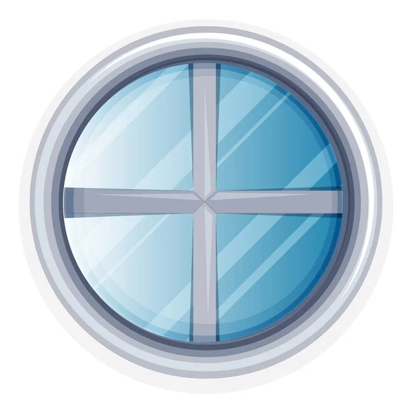 Round window frame icon, cartoon style — Stock Vector © ylivdesign ...
