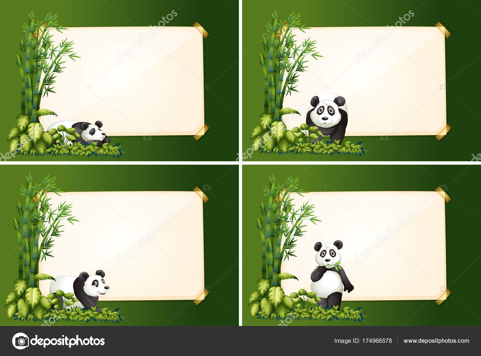 Panda Border Clip Art
