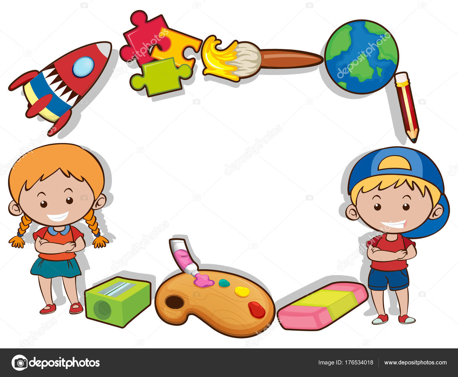 Children Borders Clip Art