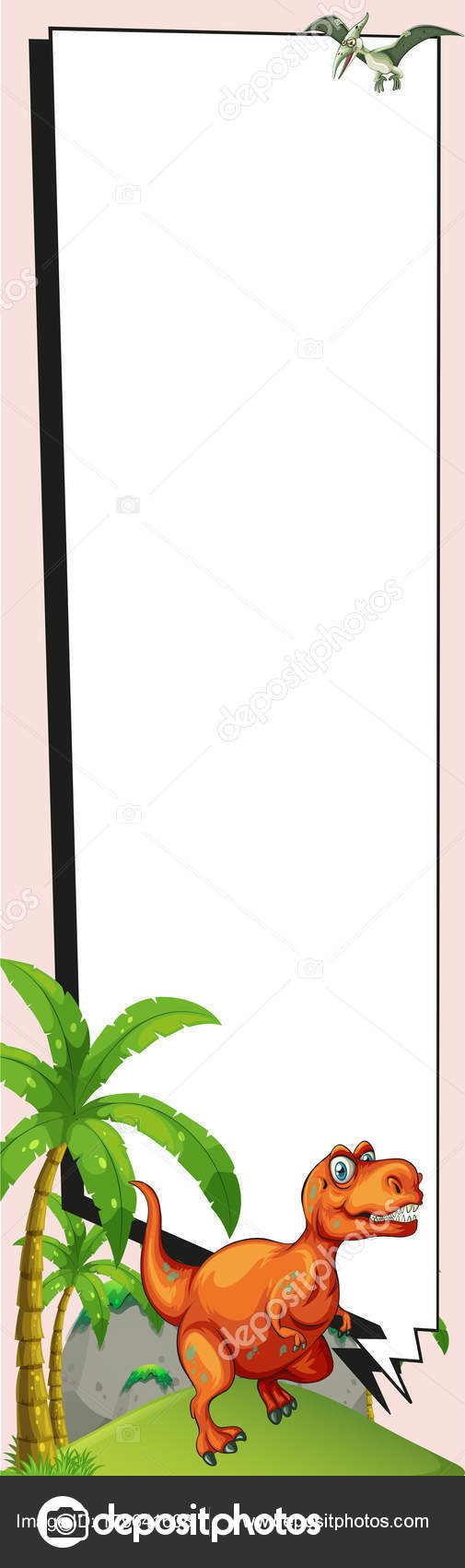 Banner design with T-Rex Stock Vector Image by ©interactimages #179641608