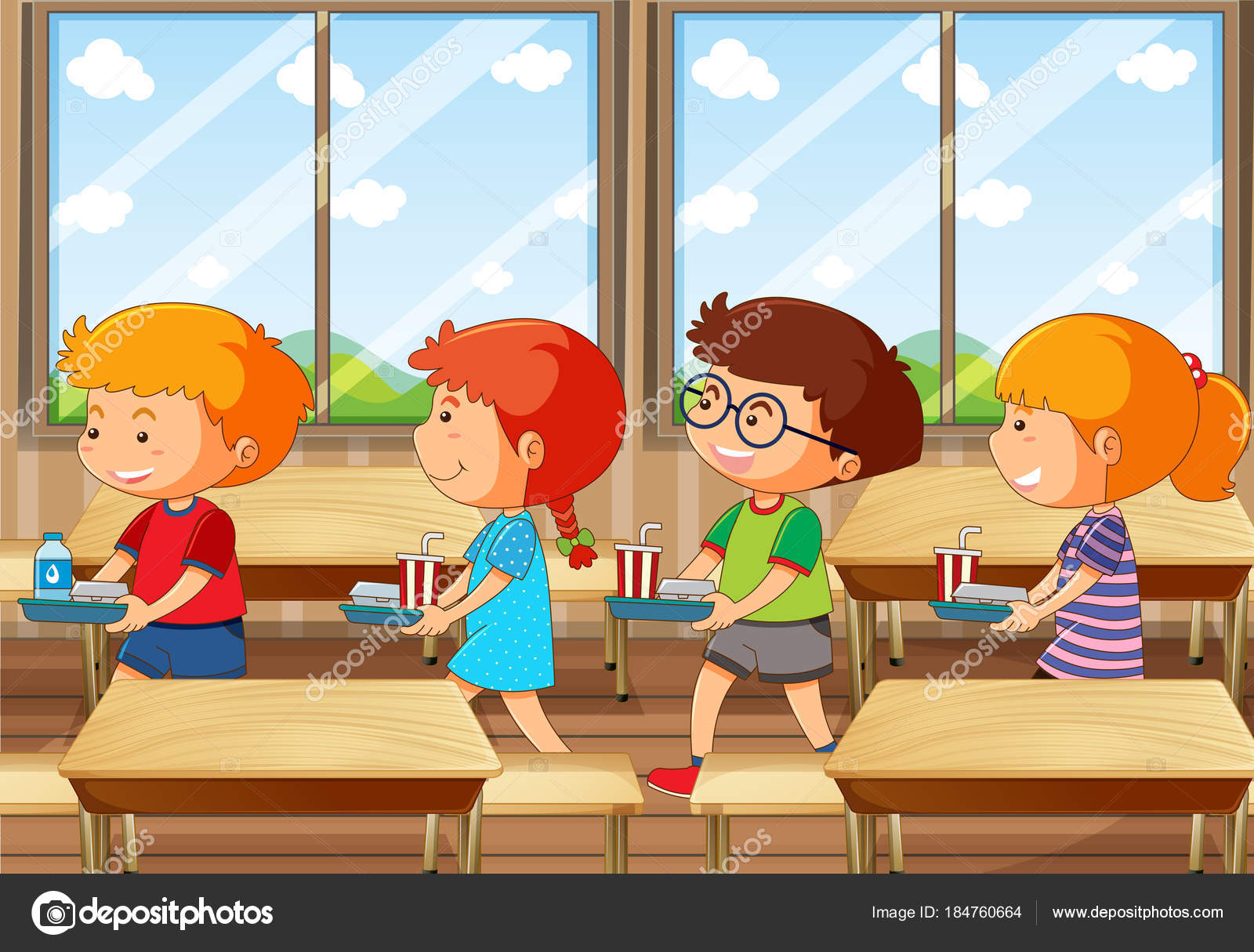School Cafeteria Clipart