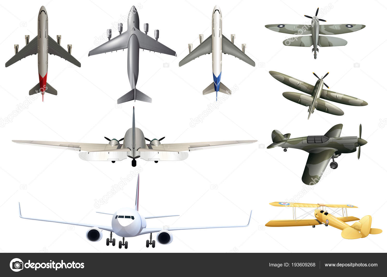 Army Aircraft on White Background Stock Vector Image by ©interactimages ...