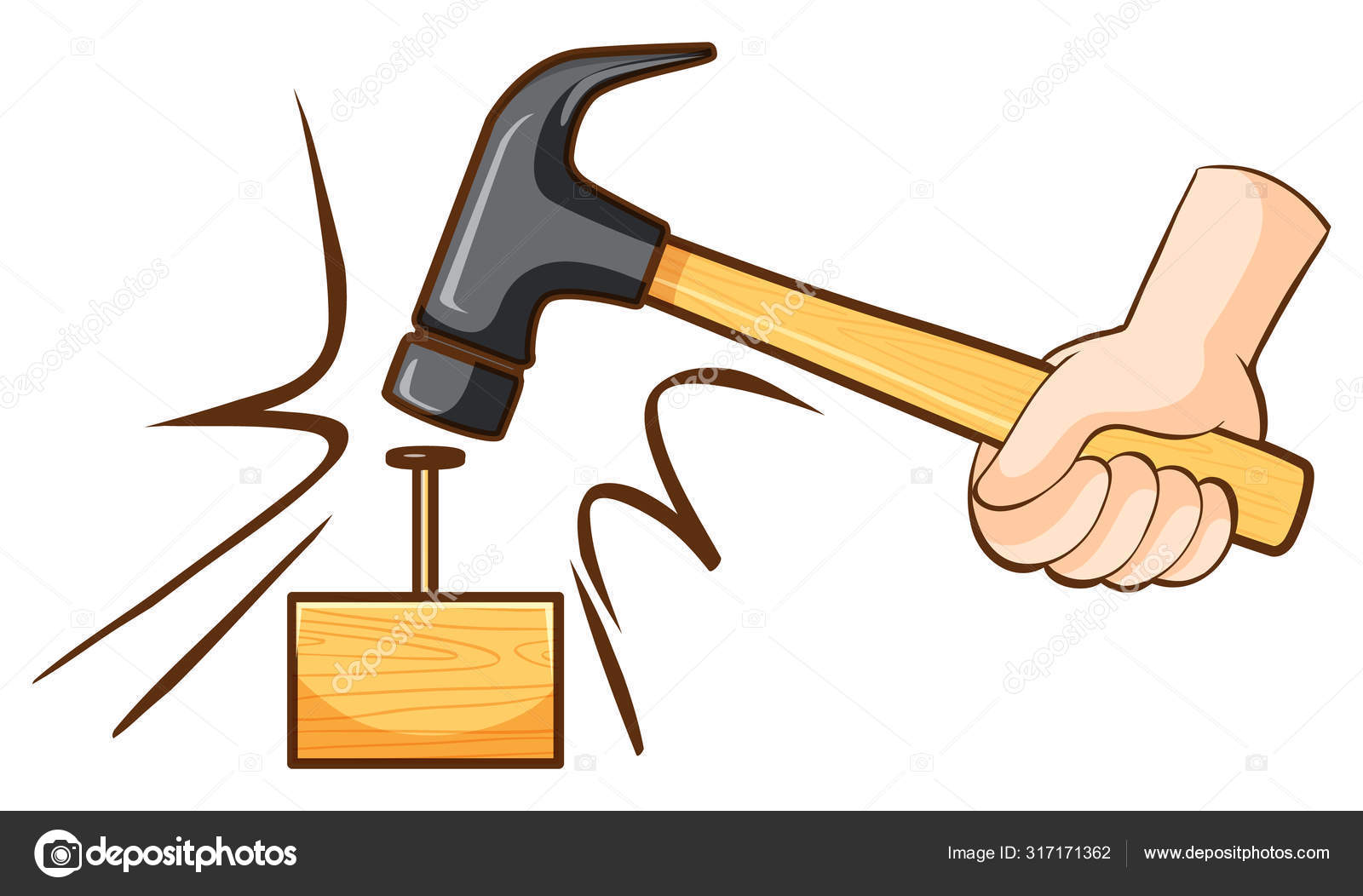 Hammer Hitting A Nail Hammering Nails 101: Tips For Good Technique