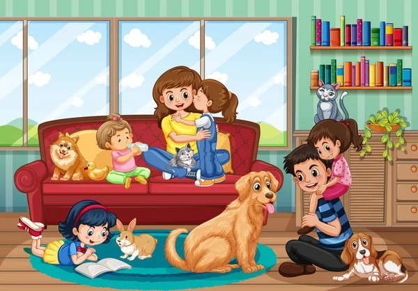 Cartoon family time Stock Photos, Royalty Free Cartoon family time ...