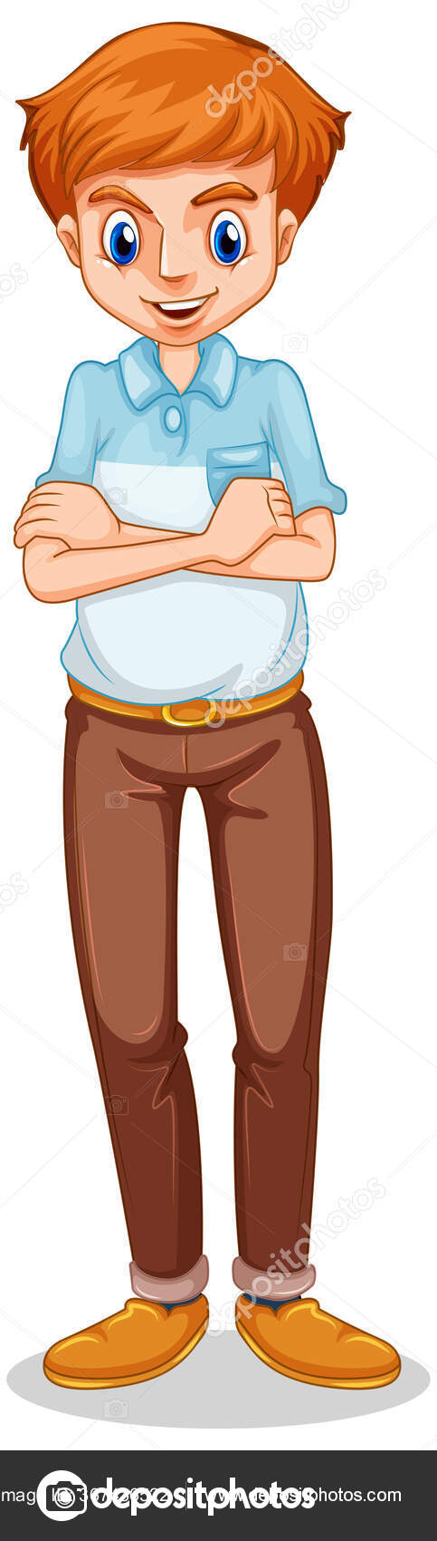 Man Standing White Background Illustration Stock Vector Image by ...