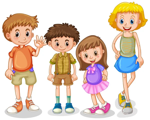 Kids Standing Clipart