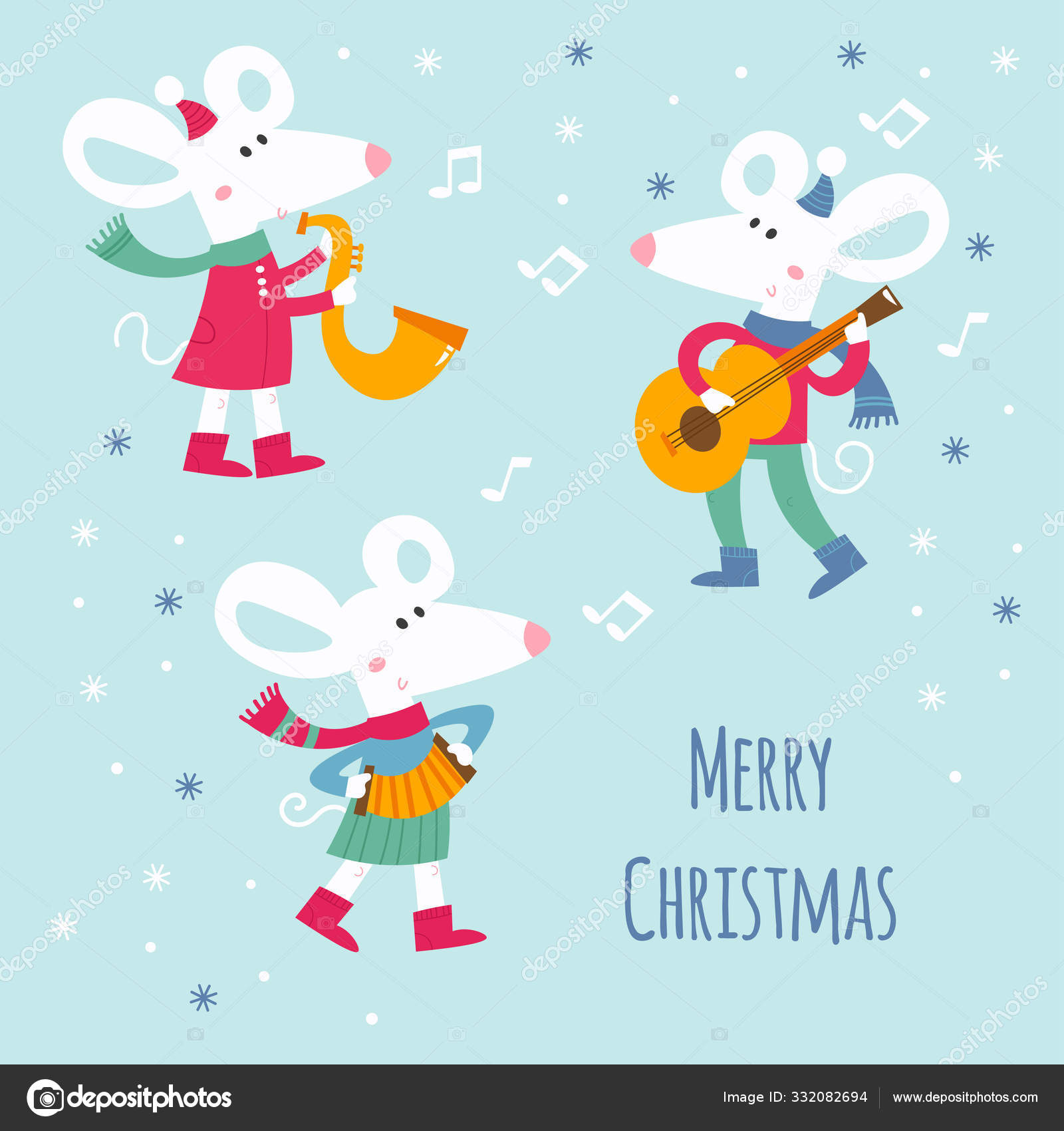 Vector Mice Set Can Used Backgrounds Fabric Surface Textures Wallpapers ...