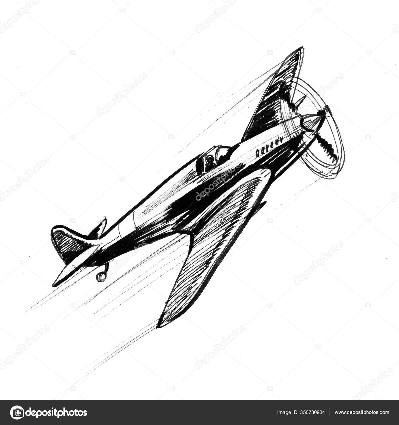 Ww2 American Planes Drawing