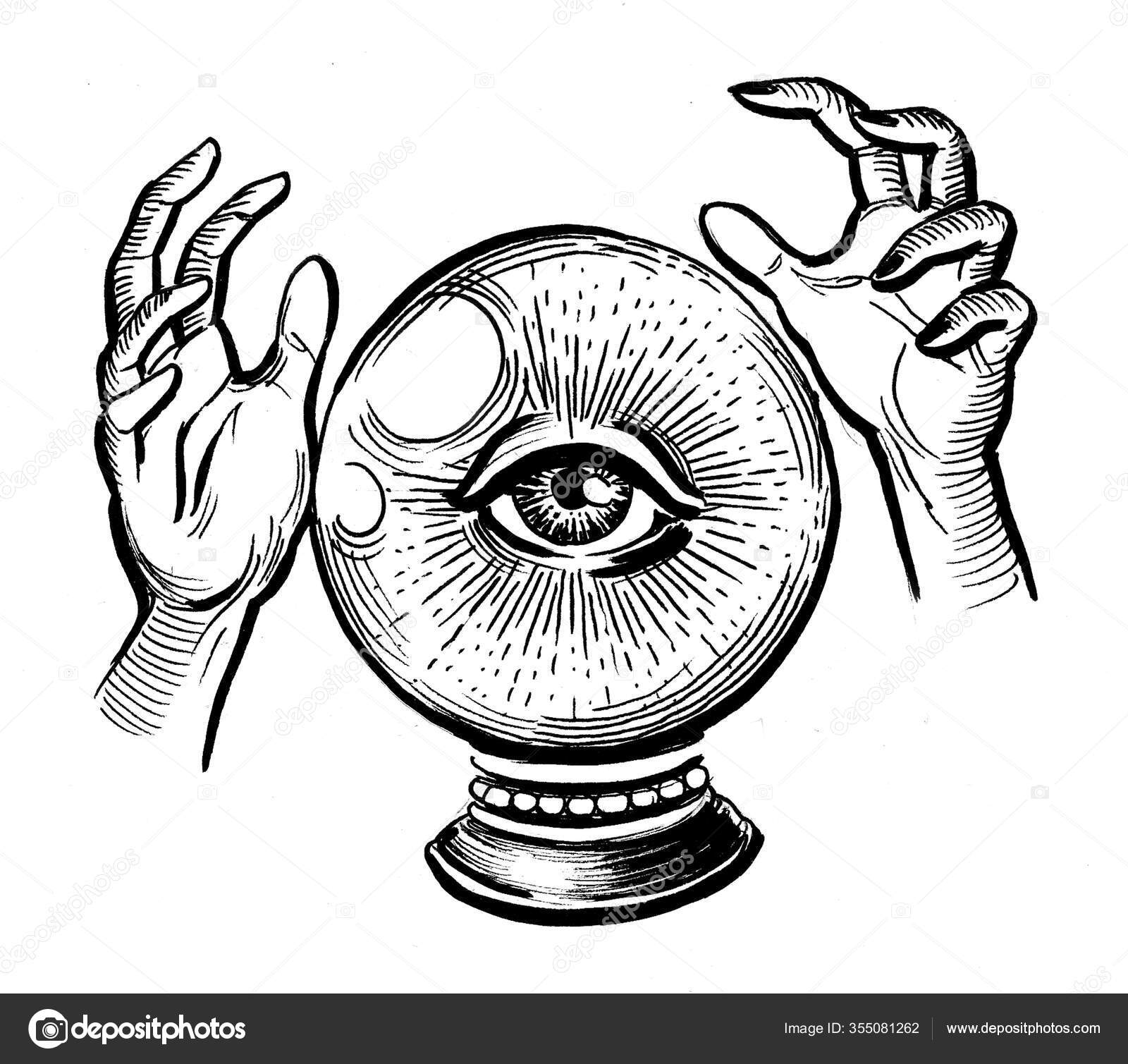 Psychic Crystal Ball Drawing