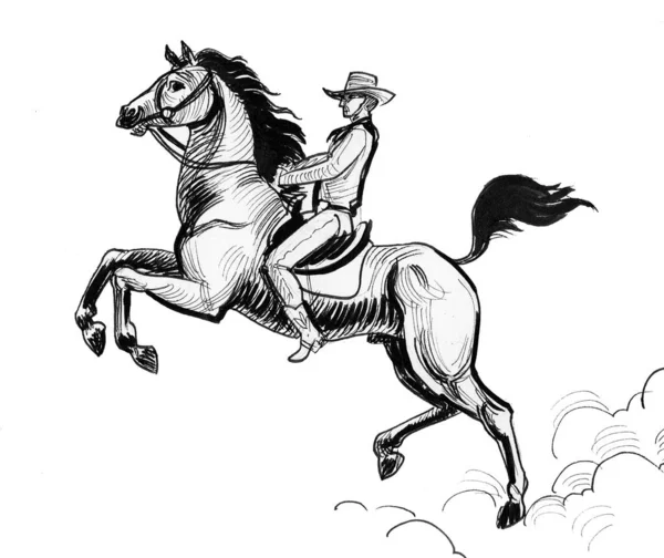 How To Draw A Cowboy On A Horse