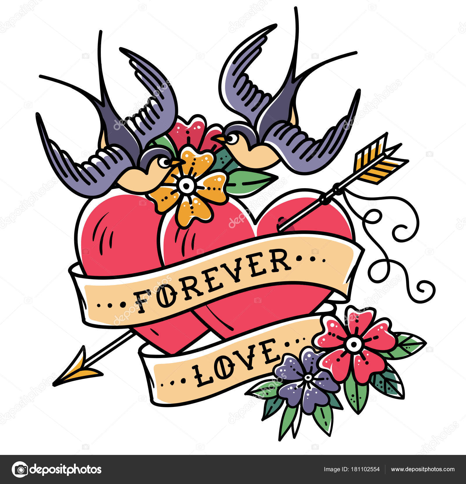 Hvit Pil Tatovering Semikolon Tatovering: Betydningen Av En Tatovering