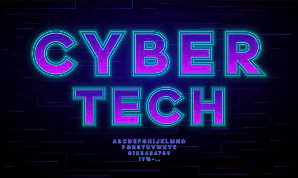 Cyber Monday Retrowave Glitch banner with blue and purple glows with ...