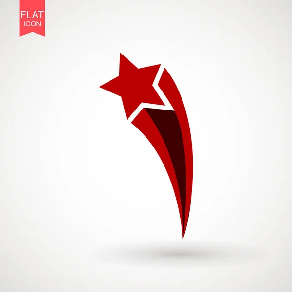 Falling star vector . Shooting star isolated from background. Icon of ...