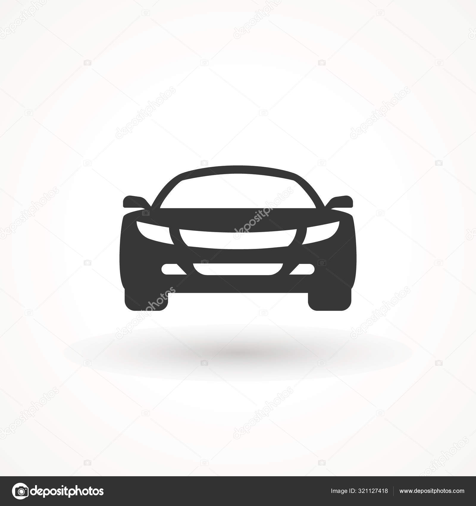Simple Car Vector Front