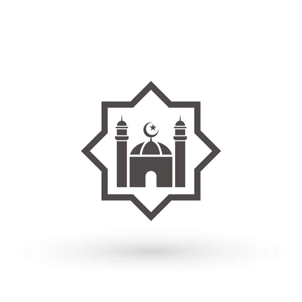 Mosque Icon, place of worship of Muslims. Islamic template, stencil ...