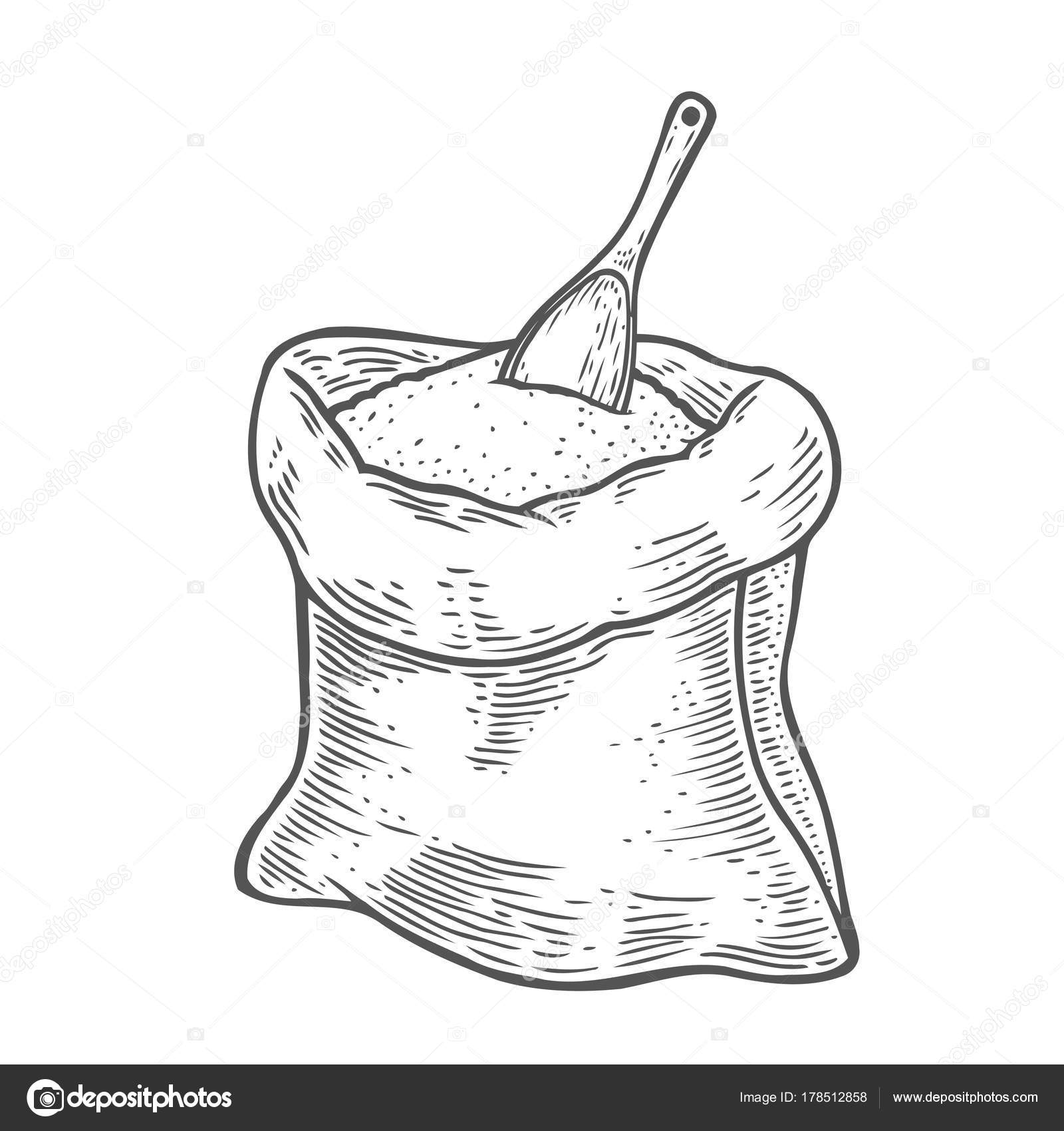 Sack flour or sugar Stock Illustration by ©larysarty.gmail.com #178512858
