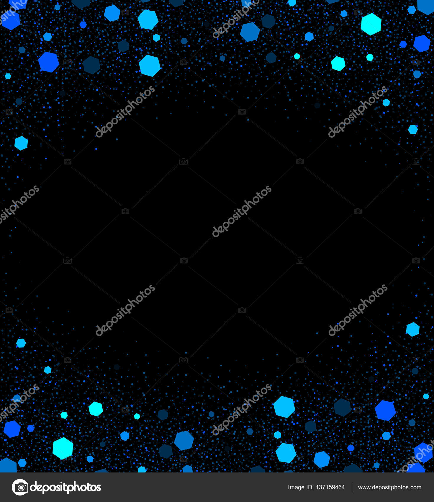 Fondo Negro Y Azul Claro Brillante Resumen De Flores Color De Rosa