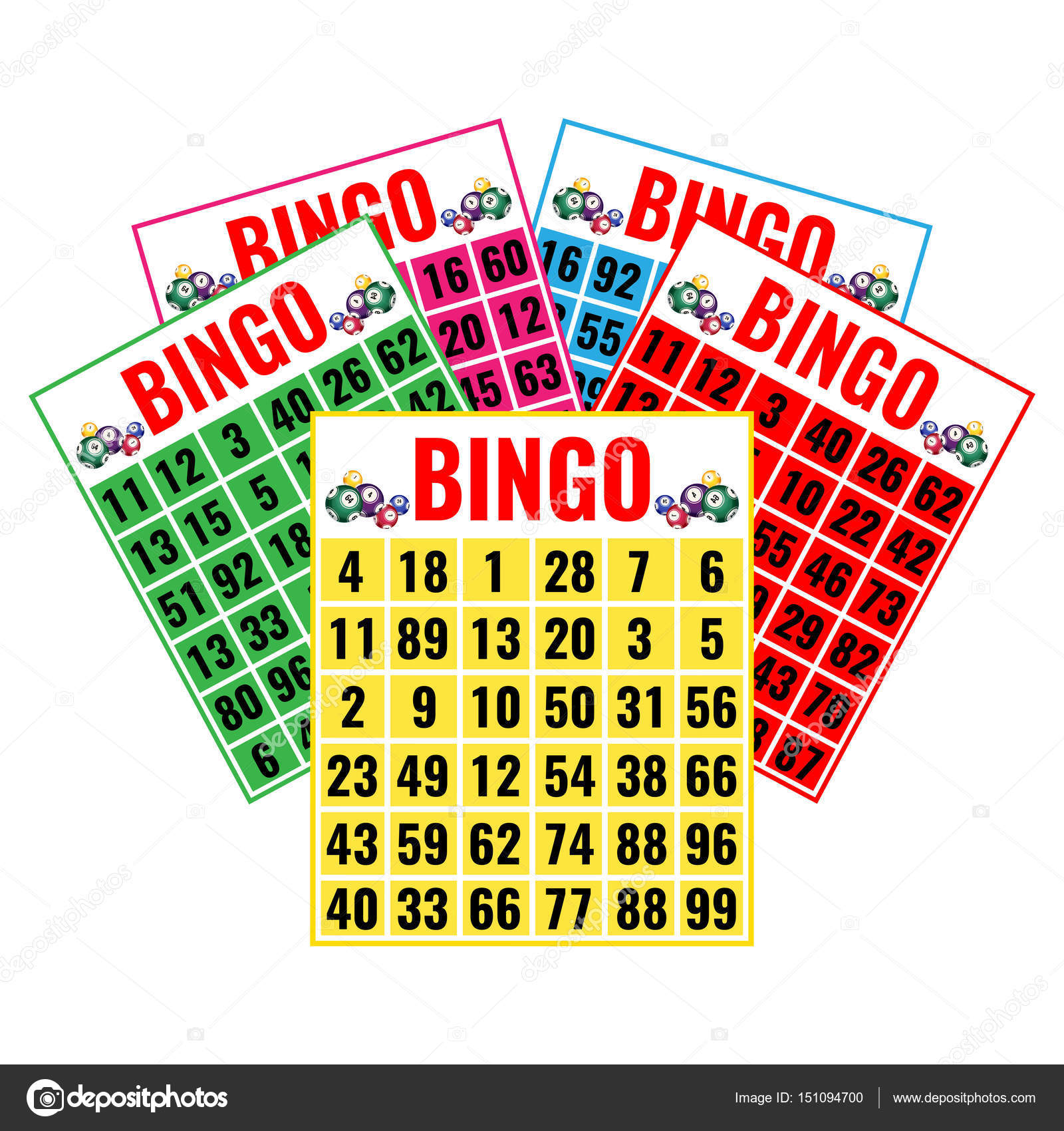 Lottery game tickets, logo design in gambling concept Stock Vector ...