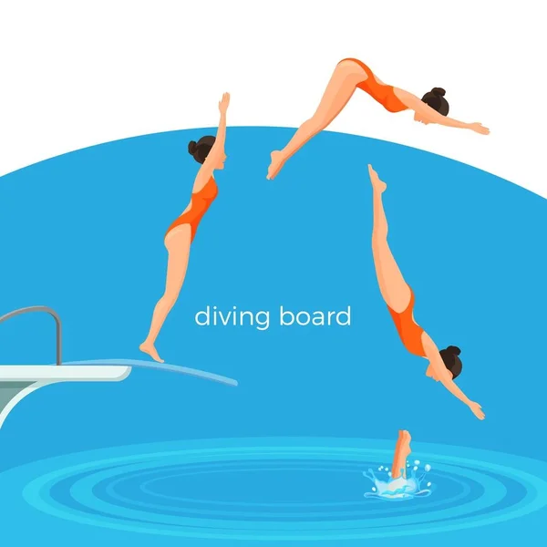 Person Diving Into Pool Clip Art