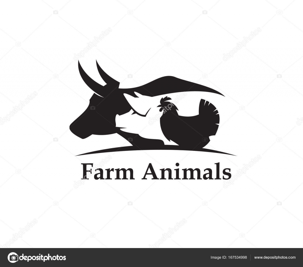 Farm animals label Stock Vector by ©alexkava 167534998