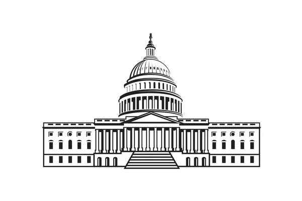Simple Congress Building Drawing