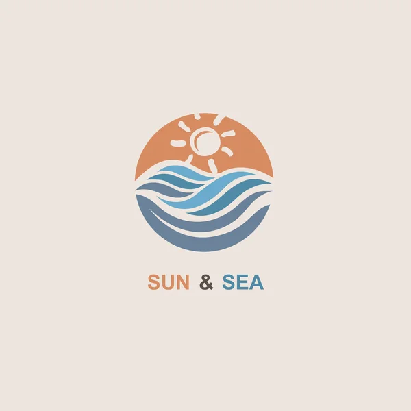 Logo del sol y mar Imágenes Vectoriales, Gráfico Vectorial de Logo del ...