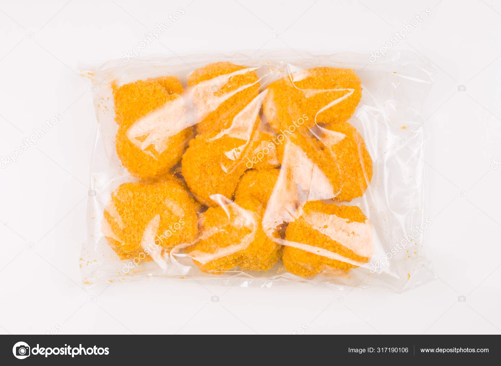 Packaging nuggets on a white background. — Stock Photo © zaiarnyi ...