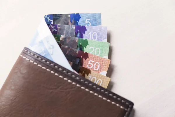 Canadian Dollars in leather wallet Stock Photo by ©ikinciadres 145007649