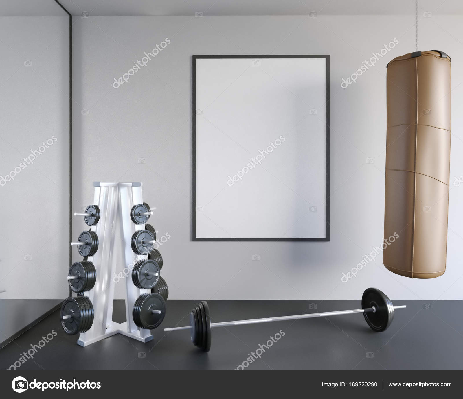 Mock up scene, 3d illustration , sport, gym, fitness sport, stock ...