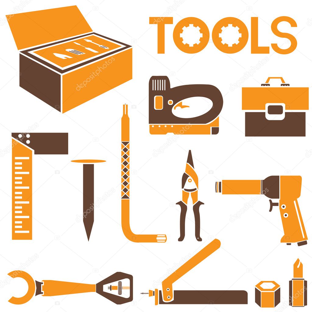Tool icon set Stock Vector Image by ©loopang #125197544