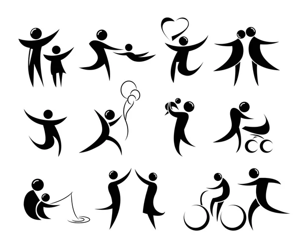 Couple Dancing Stick Figure Set Stock Vector Image by ©cteconsulting ...