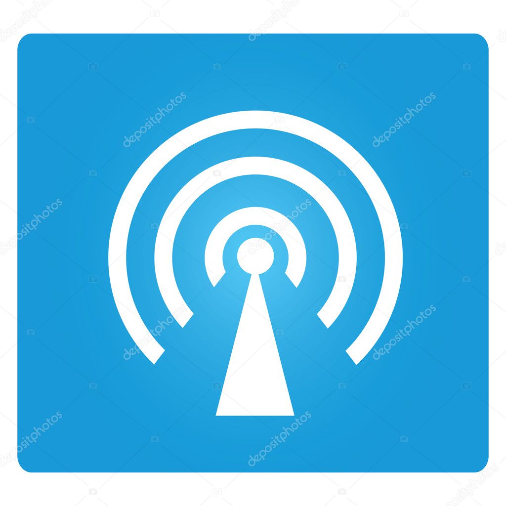 Símbolo Antena Símbolo Inalámbrico Vector de stock #126560846 de ©loopang