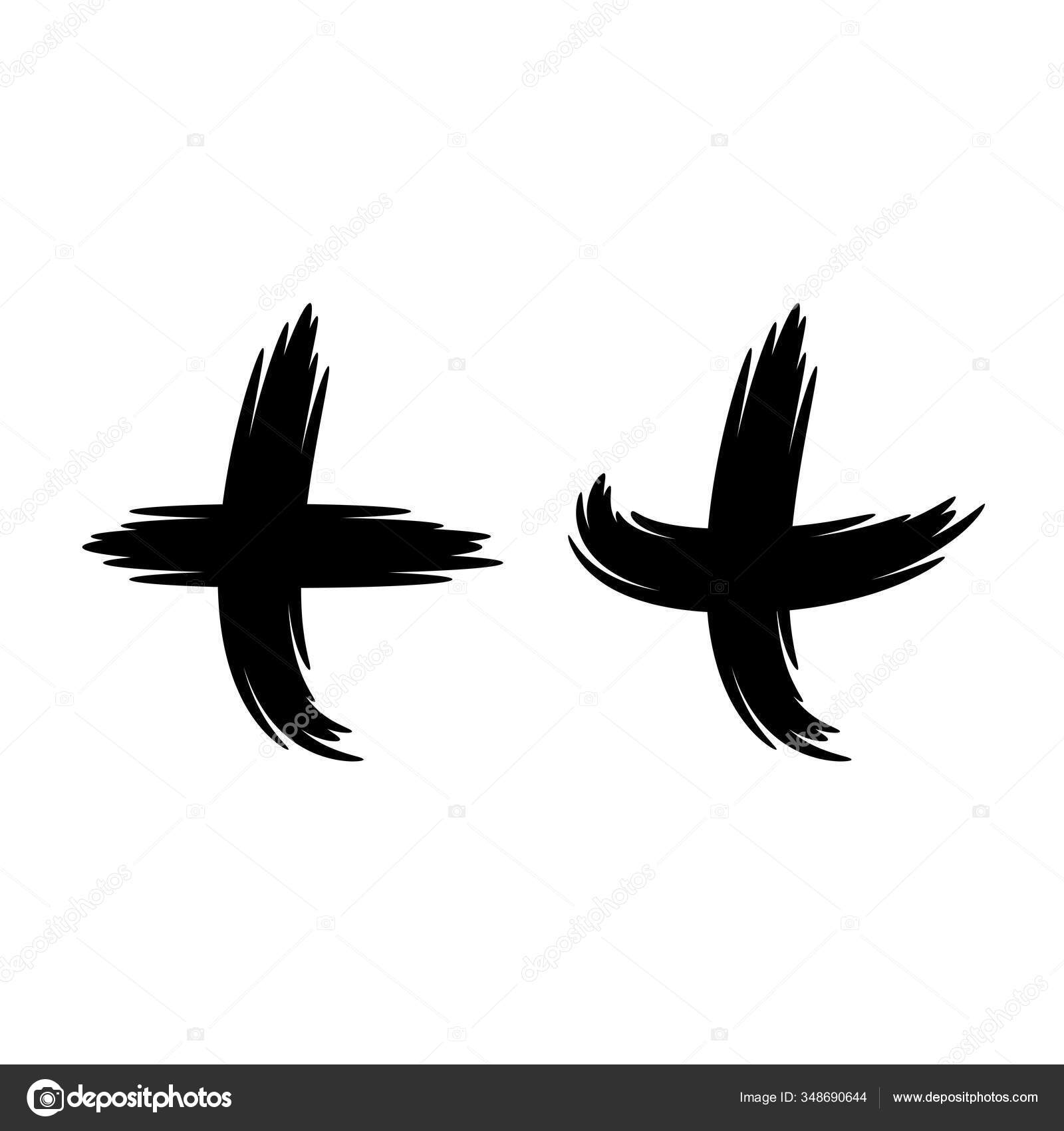 Positive Brush Line Illustration Stock Vector by ©loopang 348690644