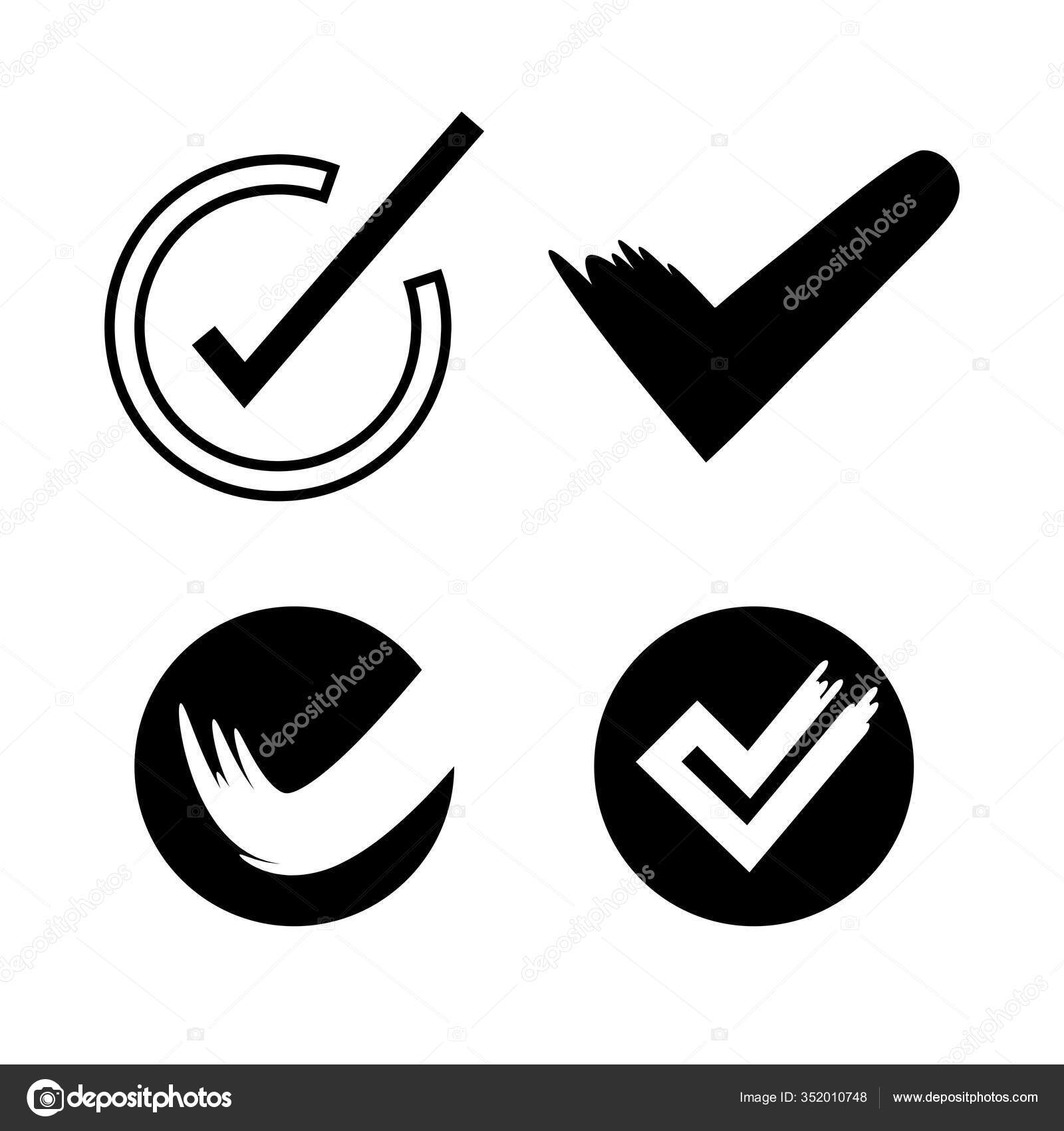Check Mark Check List Symbols Set Stock Vector by ©loopang 352010748