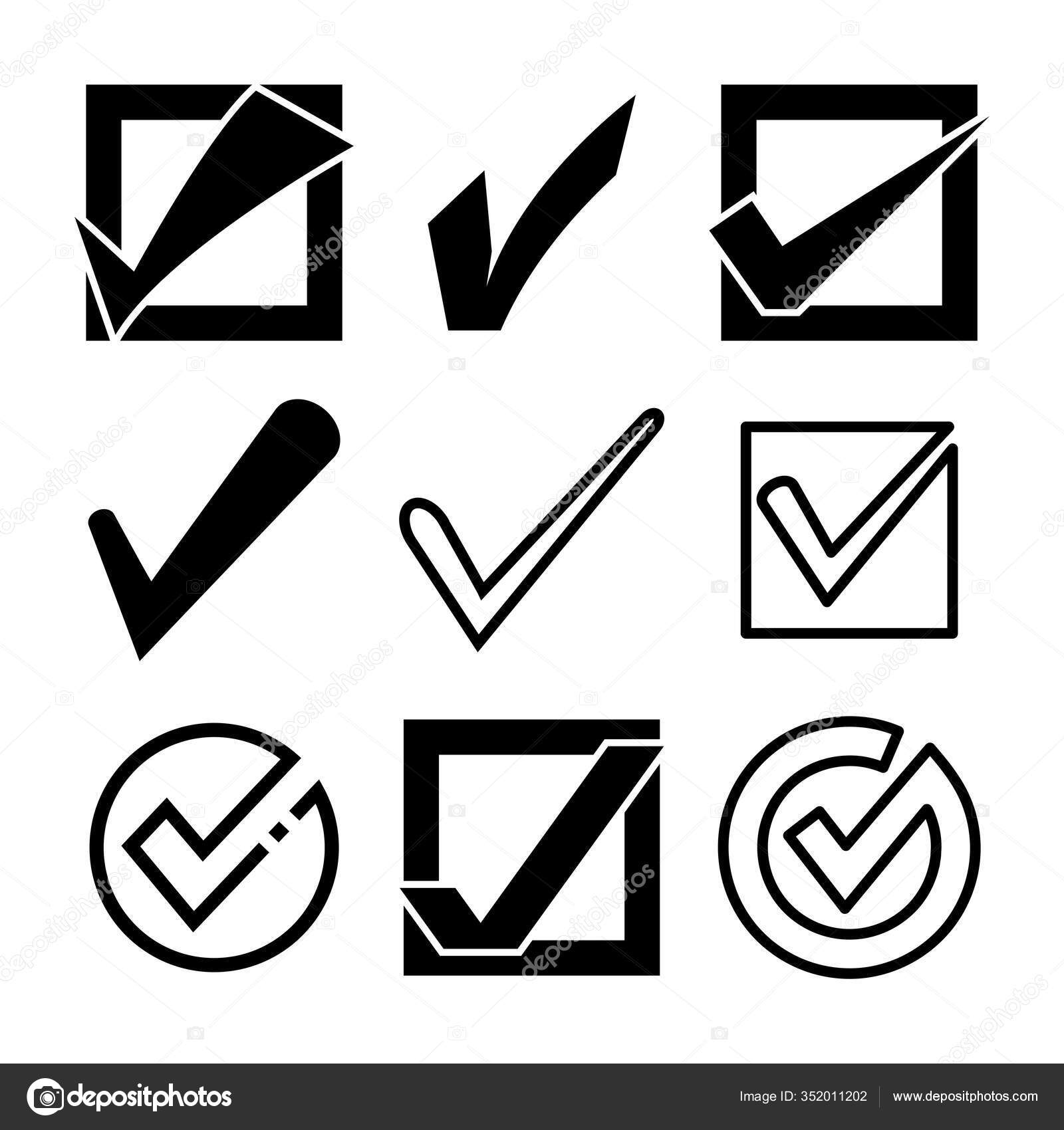 Image vectorielle Cocher Cocher Liste Des Symboles Définis par ©loopang ...