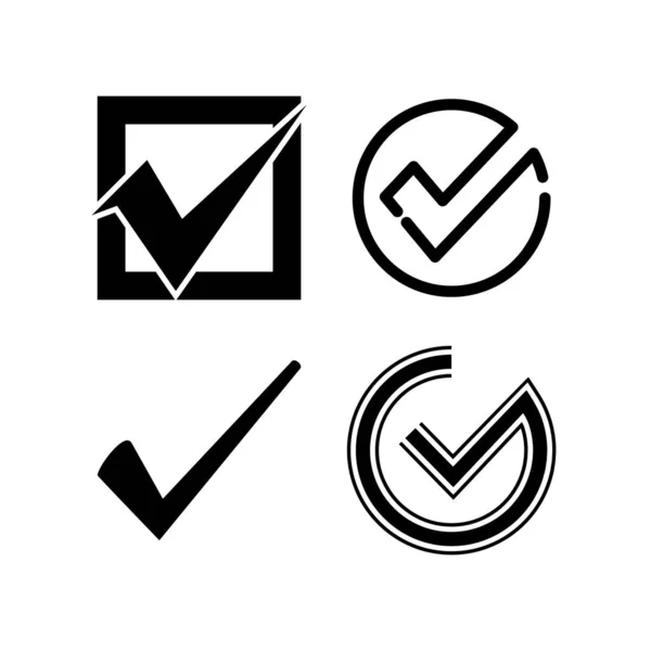 Check Mark Check List Symbols Set Stock Vector Image by ©loopang #352010788