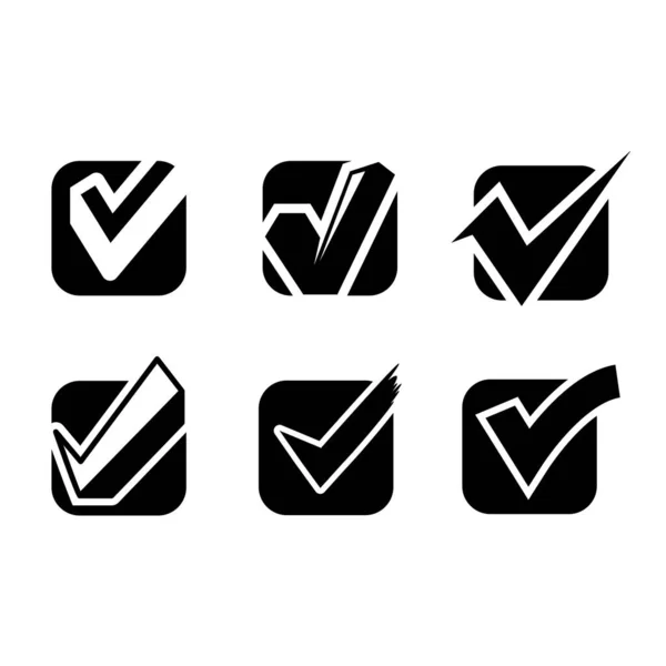 Check Mark Check List Symbols Set Stock Vector Image by ©loopang #352010648
