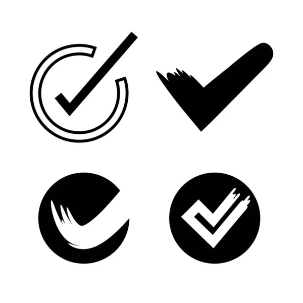 Check Mark Check List Symbols Set Stock Vector Image by ©loopang #352010912