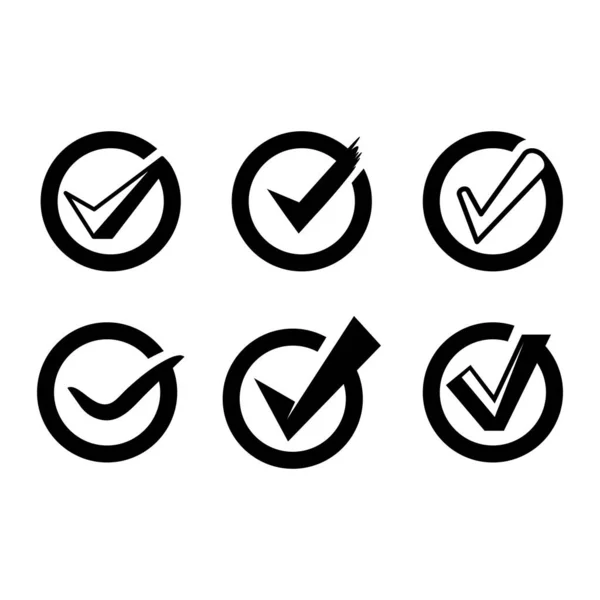 Check Mark Check List Symbols Set Stock Vector Image by ©loopang #352010788