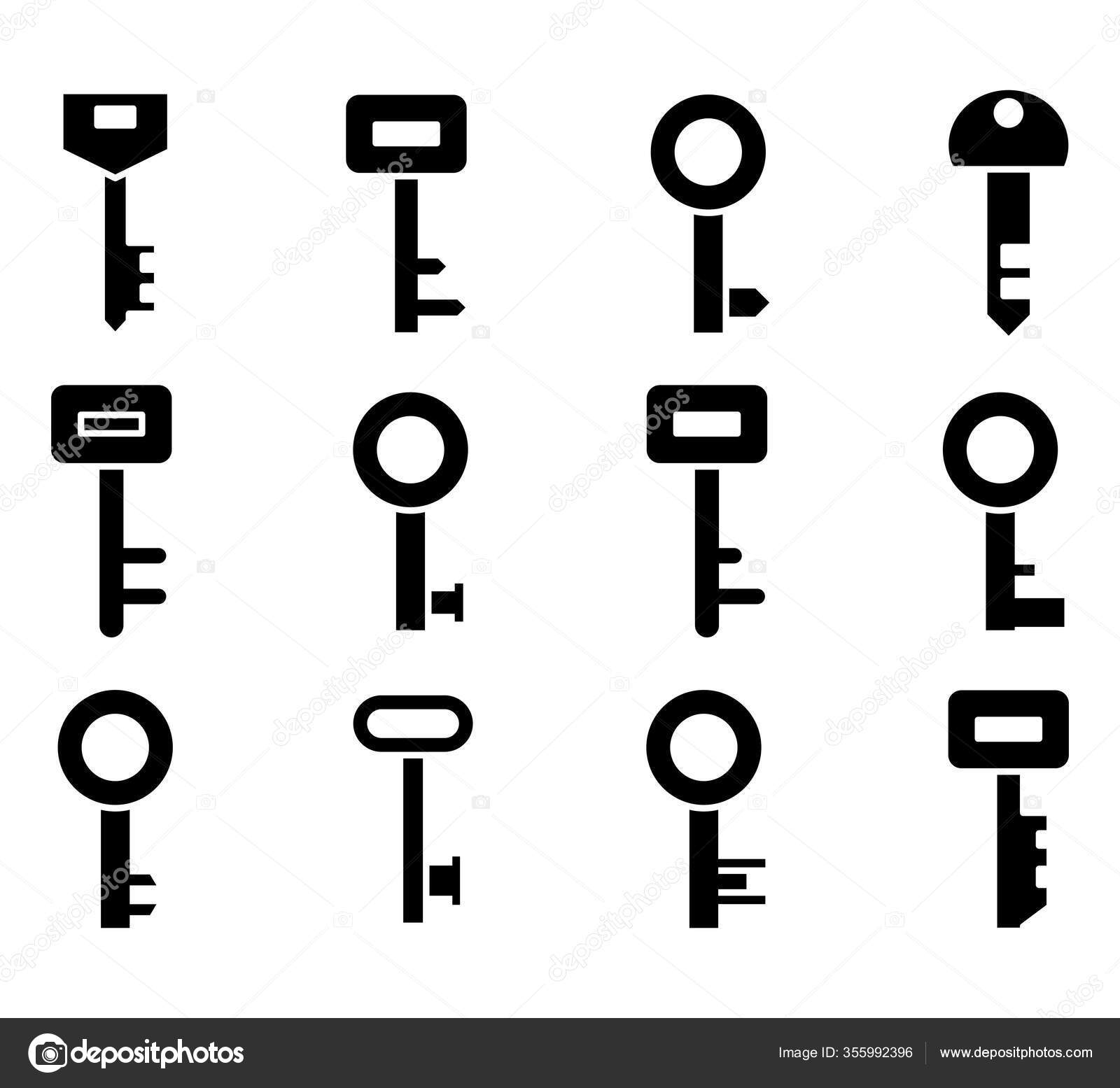 Key Icons Vector Illustration Set Stock Vector by ©loopang 355992396