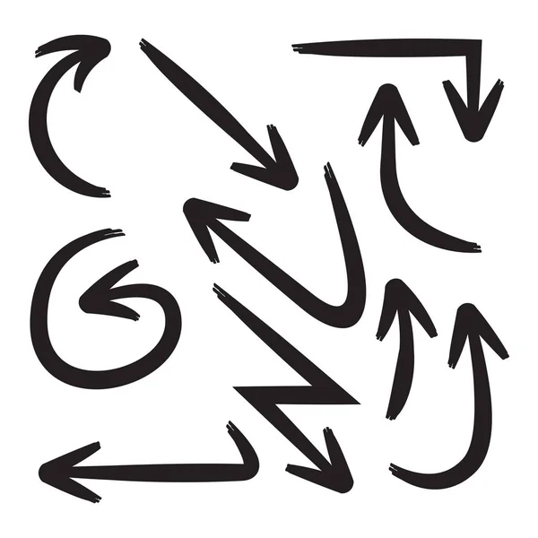 Black Curved Arrows Set Cursor Vector Stock Vector by ©loopang 356007514