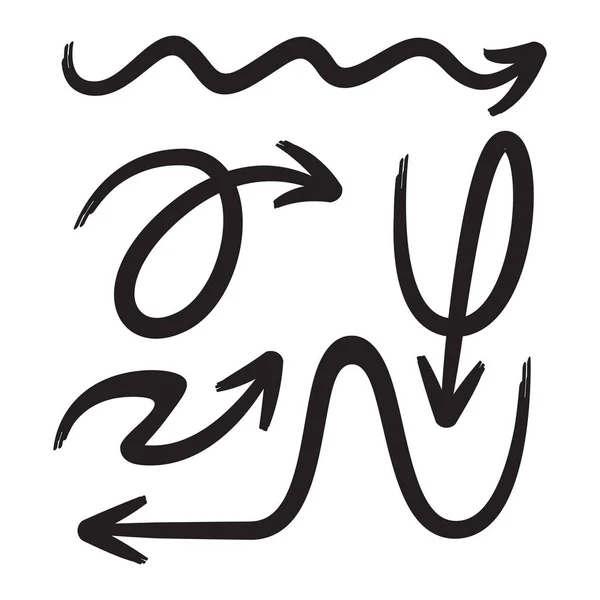 Black Curved Arrows Set Cursor Vector Stock Vector by ©loopang 356007514