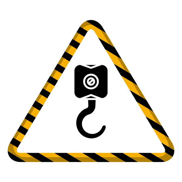 Industrial Crane Hook Triangle Symbol Vector Stock Vector by ©loopang ...